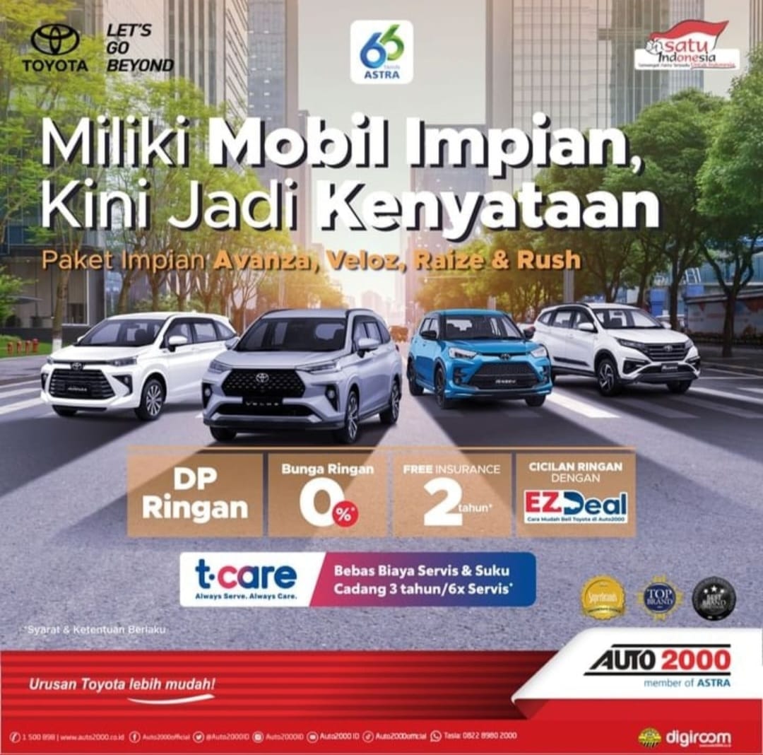 PROMO - Informasi Harga, Penawaran Menarik, Produk Toyota Bintaro